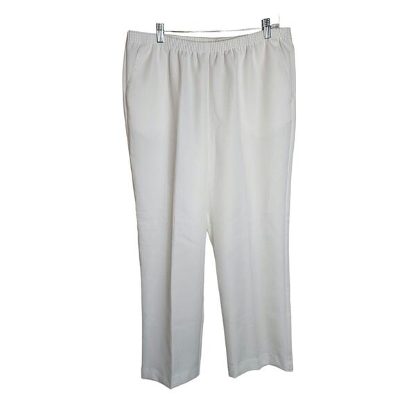 Alfred Dunner | Pants & Jumpsuits | Alfred Dunner Woman White Pullon ...